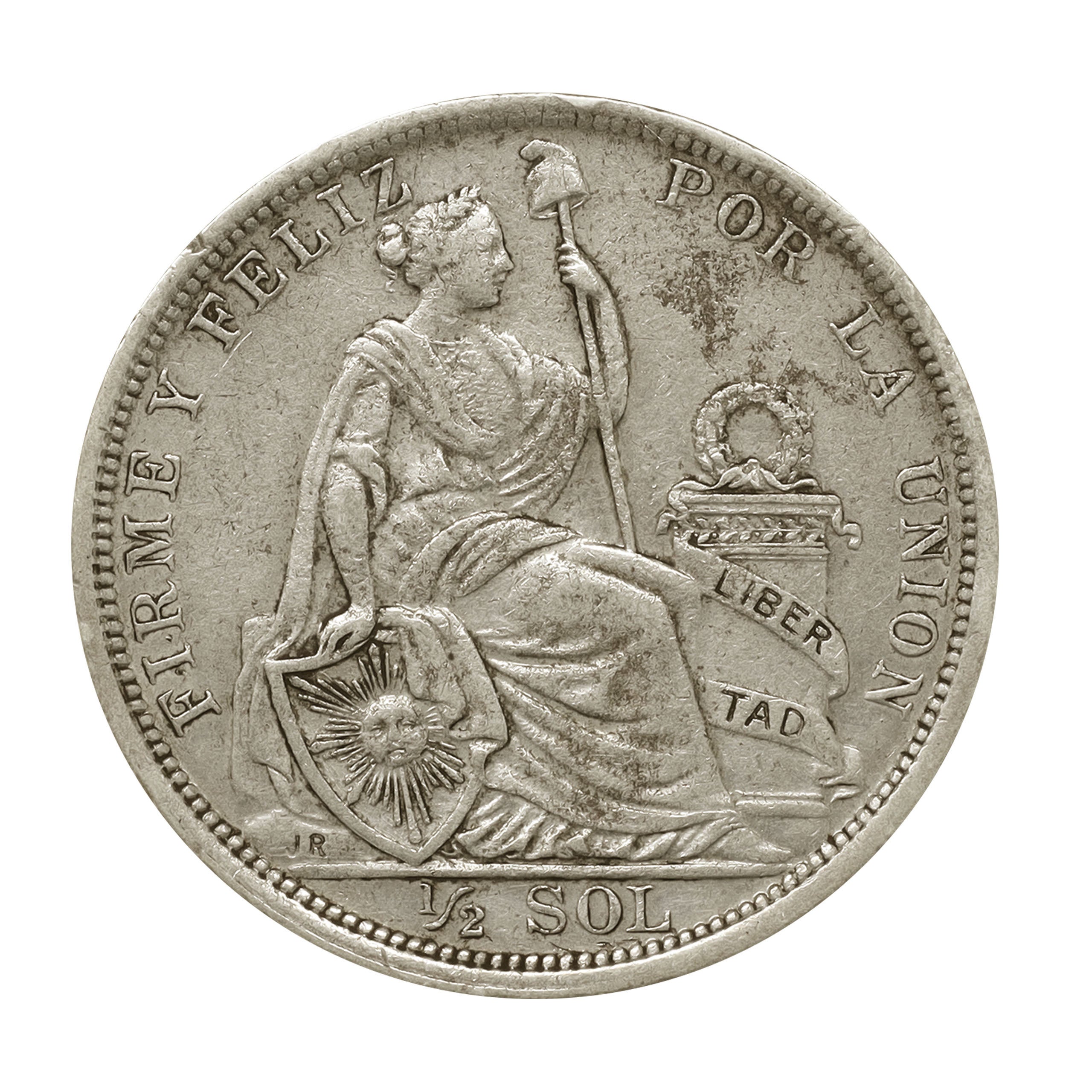 ペルー 1915L 1/2ソル 銀貨 Peru Half Sol silver | コレクション・ワールド
